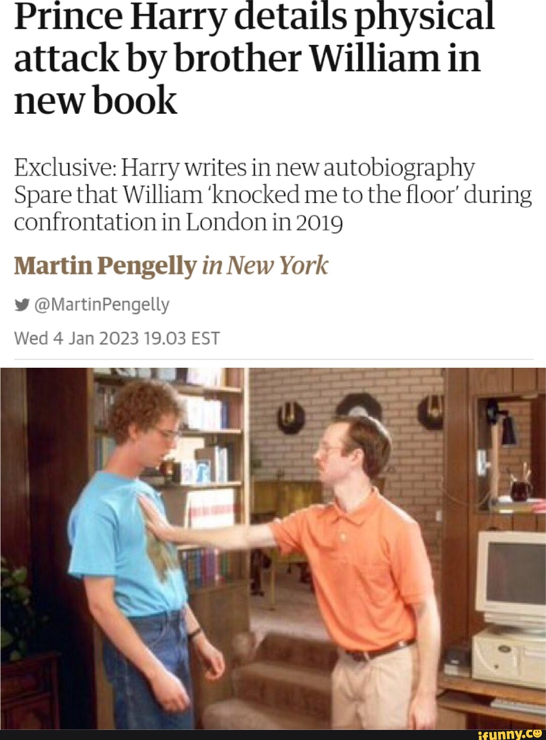 Prince Harry details physical attack by brother William in new book ...