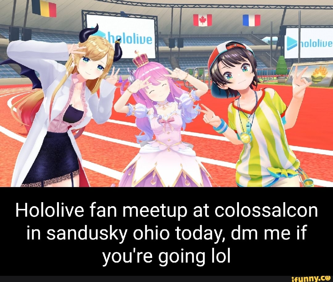 Hololive fan meetup at colossalcon in sandusky ohio today, dm me if ...