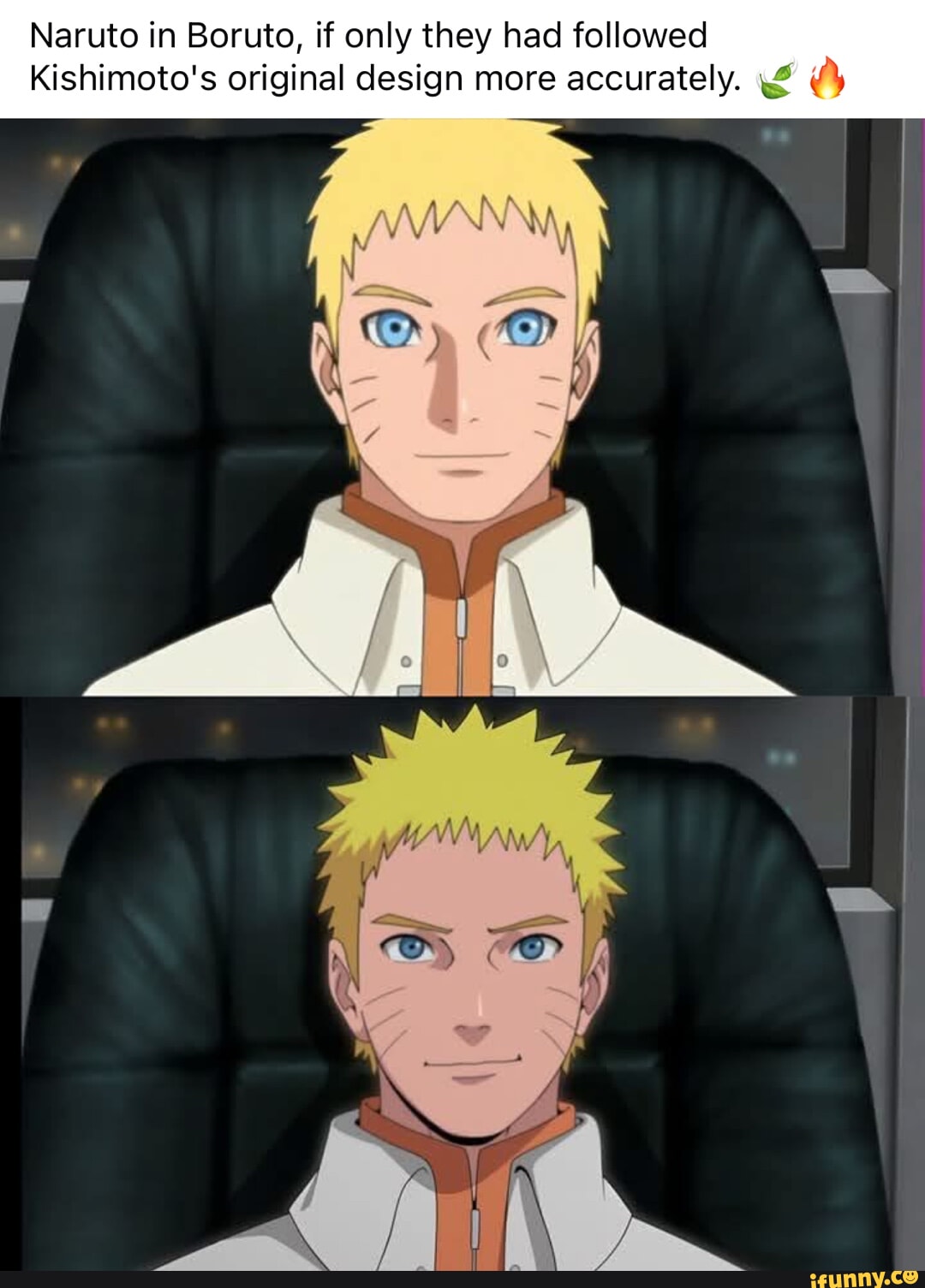 Naruto in Boruto, if only they had followed Kishimoto's original design ...