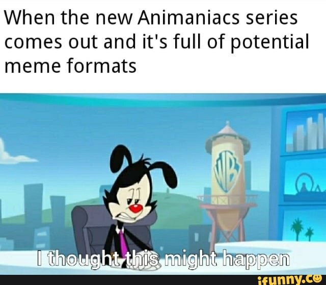 When the new Animaniacs series comes out and it's full of potential ...
