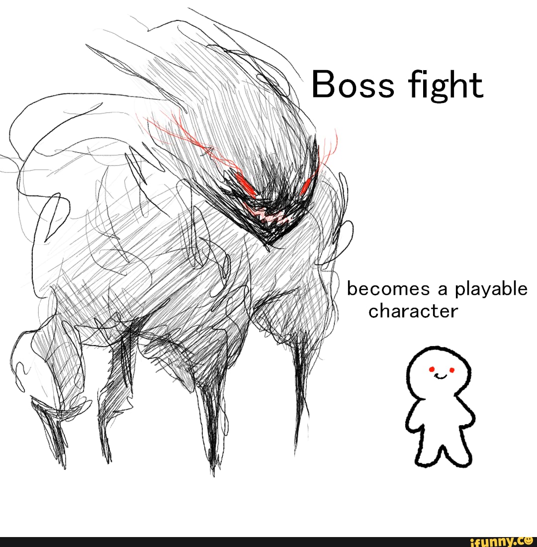 Boss fight becomes a playable character - iFunny