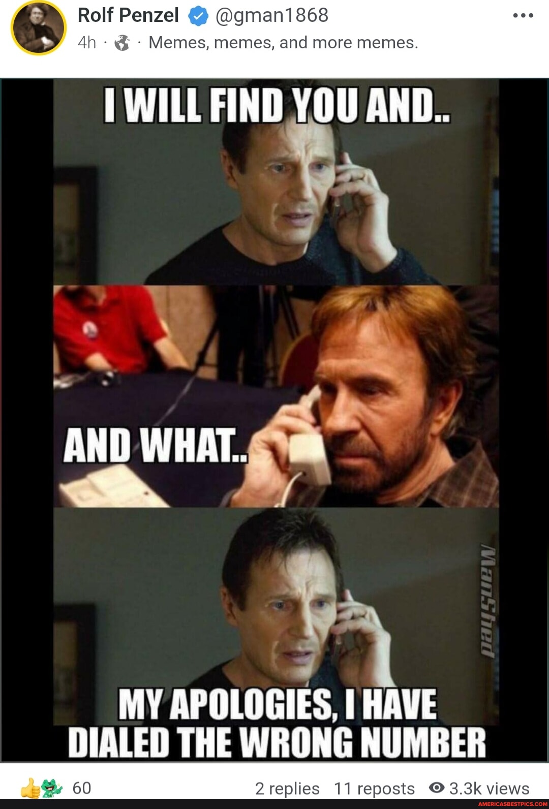 Rolf Penzel @gman1868 - & - Memes, memes, and more memes. WILL FIND YOU ...