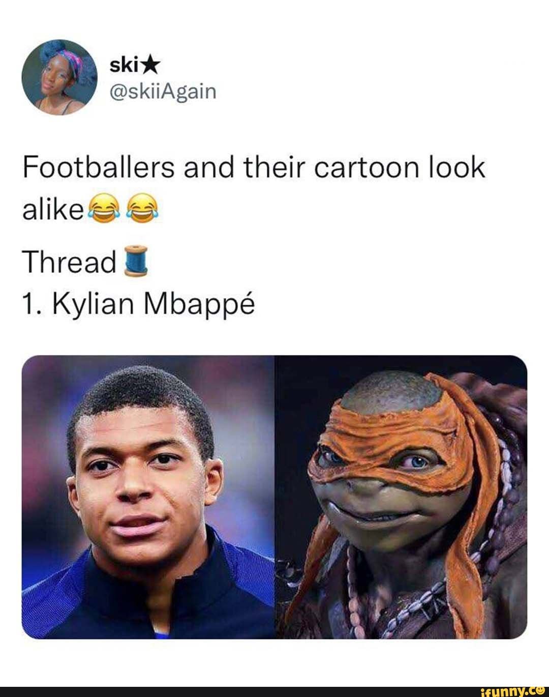 These are scarily accurate 😂 - Footballers and their cartoon look alike ...