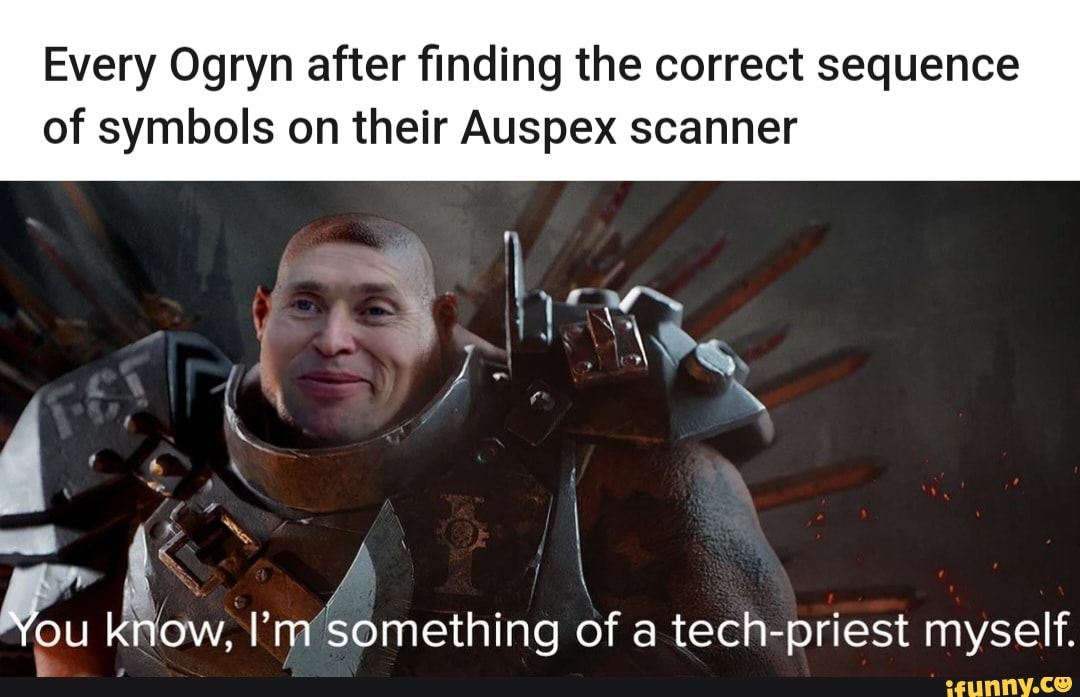 Every Ogryn after finding the correct sequence of symbols on their ...