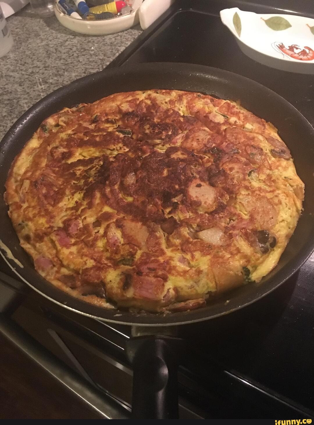 Prepped like a Sicilian frittata, cooked like a Spanish tortilla. Great ...