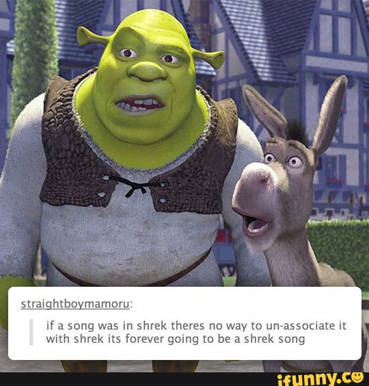 But then I saw her face - straightboymamoru if a song was in shrek ...