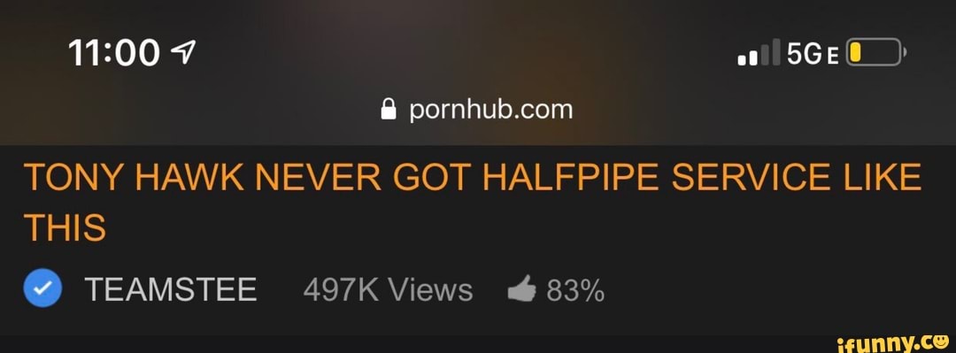 Pornhub.com TONY HAWK NEVER GOT HALFPIPE SERVICE LIKE THIS O TEAMSTEE ...