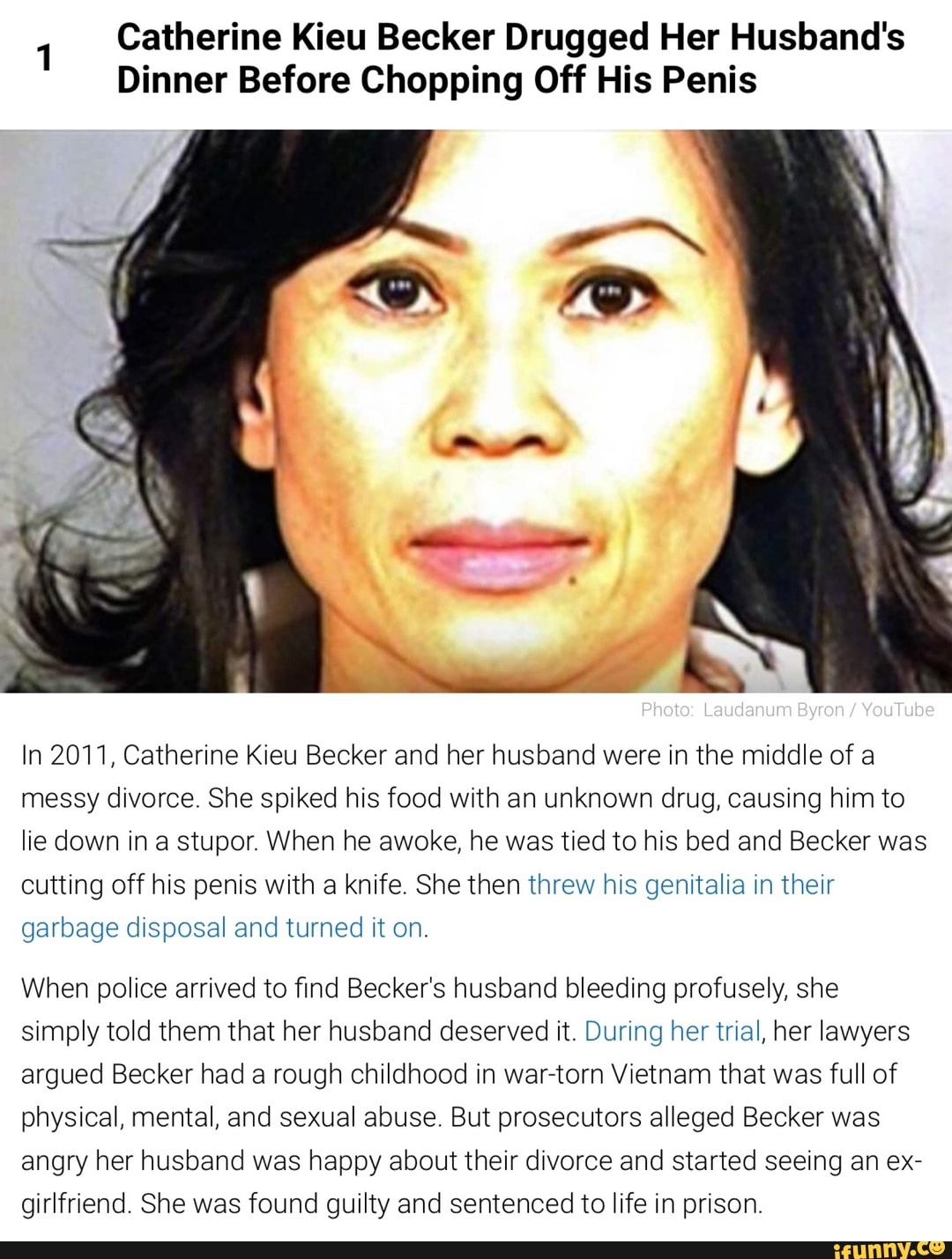 Catherine Kieu Becker Drugged Her Husband's Dinner Before Chopping Off ...
