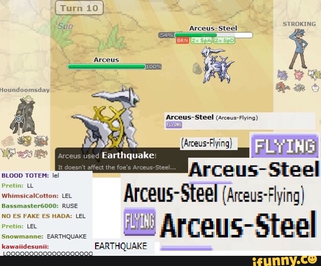 I Turn STROKING Arceus-Steel Arceus Houndoomsday Arceus- Steel Arceus ...