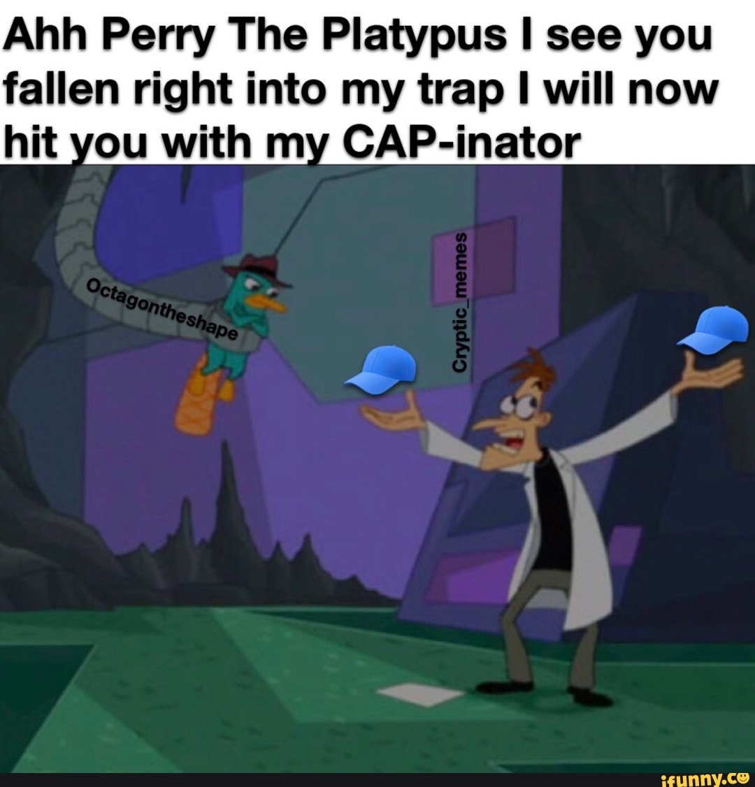 Ahh Perry The Platypus I see you fallen right into my trap I will now ...