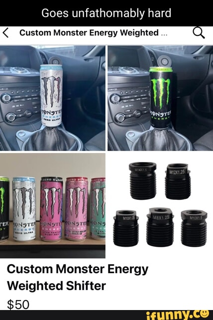 Goes unfathomably hard Custom Monster Energy Weighted Custom Monster ...