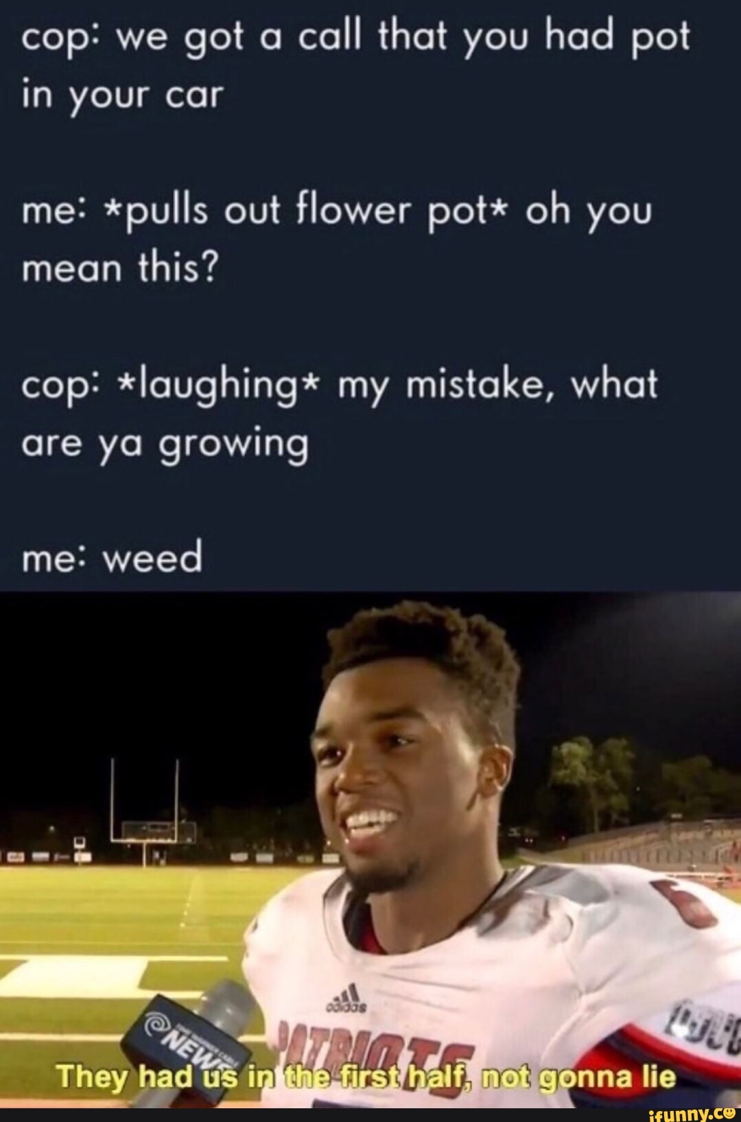 Copl we got a coll that you had pot in your car mei *pulls out flower ...