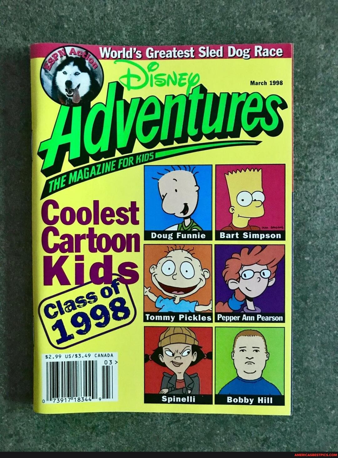 The cartoon class of 1998 - og Rage Doug Funnie art Simpson I Tommy ...