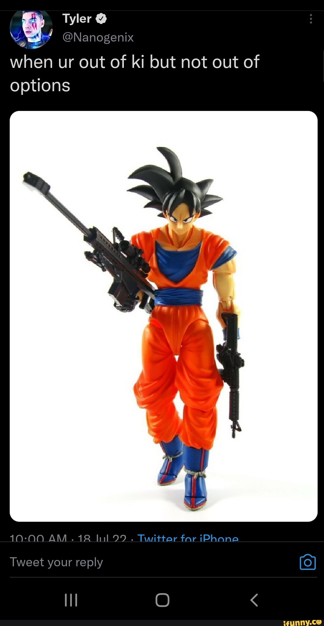Tyler when ur out of ki but not out of options AM. lul 99 . Twitter far ...