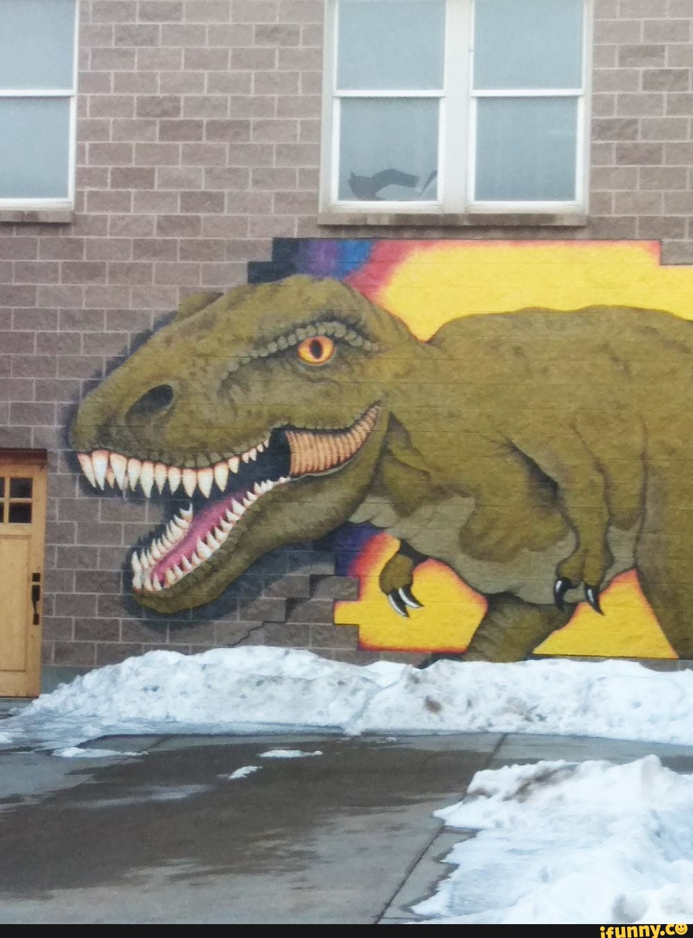 This is kiddy corner to Derpasaurus. So yeah... I'm not sure what is ...