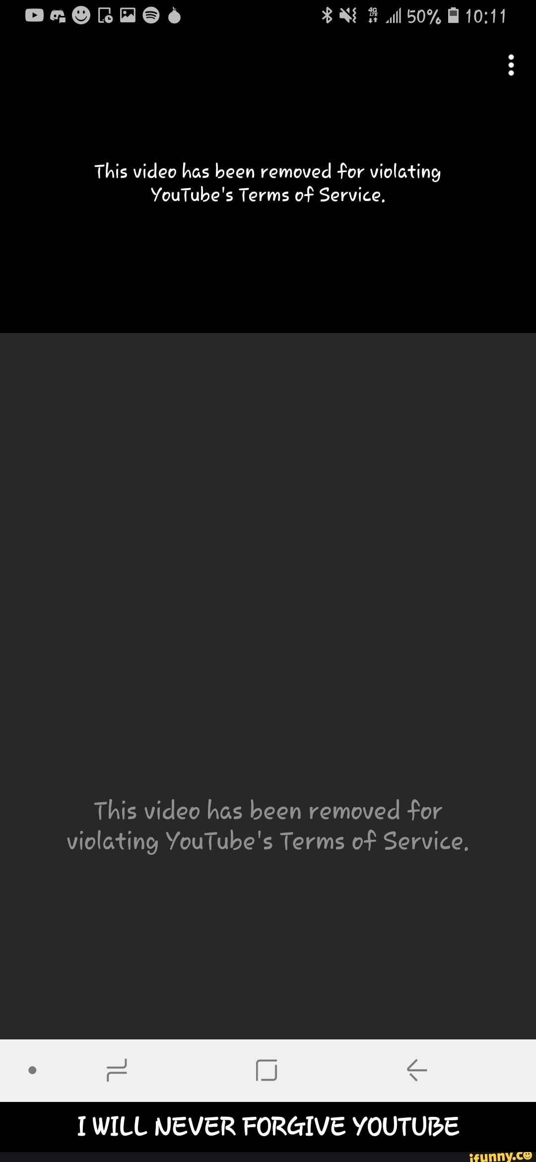 This video has been removed for violating YouTube's Terms of Service ...