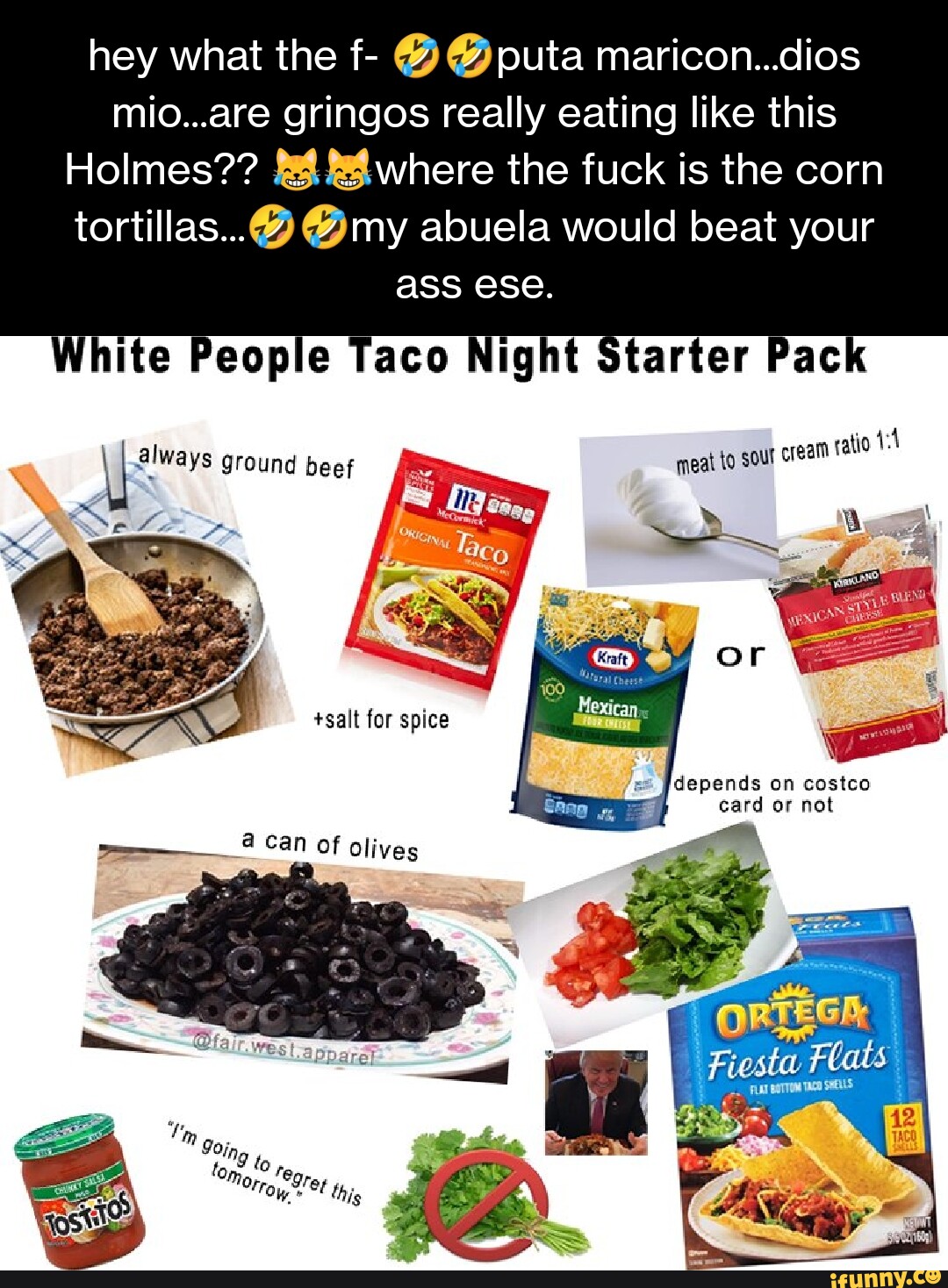 Hey what the f- @ Mputa maricon...dios mio...are gringos really eating ...