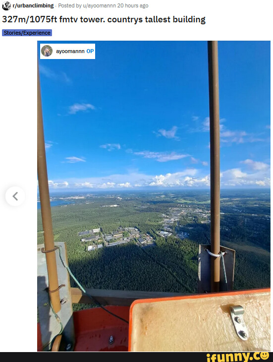 Lattice Climber on reddit 'ayoomannn'' scales supertall radio tower ...
