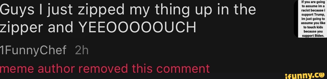 Zipped memes. Best Collection of funny Zipped pictures on iFunny