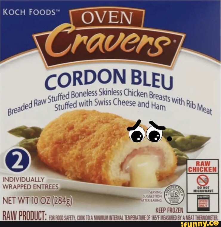 KOCH CORDON BLEy Boneless Skinless Chicken Bre asts gyeade? Raw stu ...