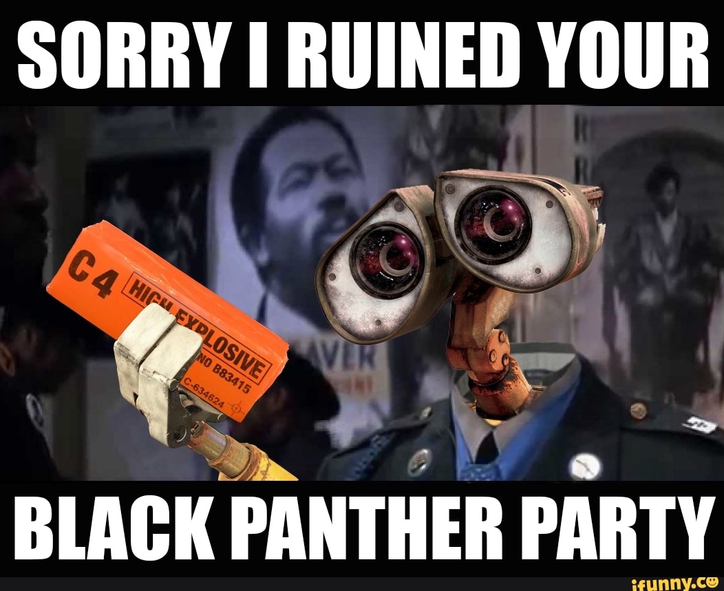 SORRY RUINED YOUR BLACK PANTHER PARTY - iFunny