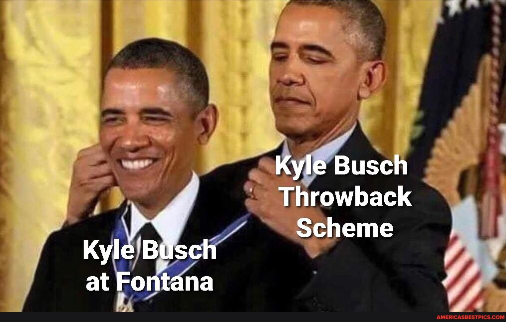 Kyle Busch Throwback Scheme Kyle Busch at Fontana - America’s best pics ...