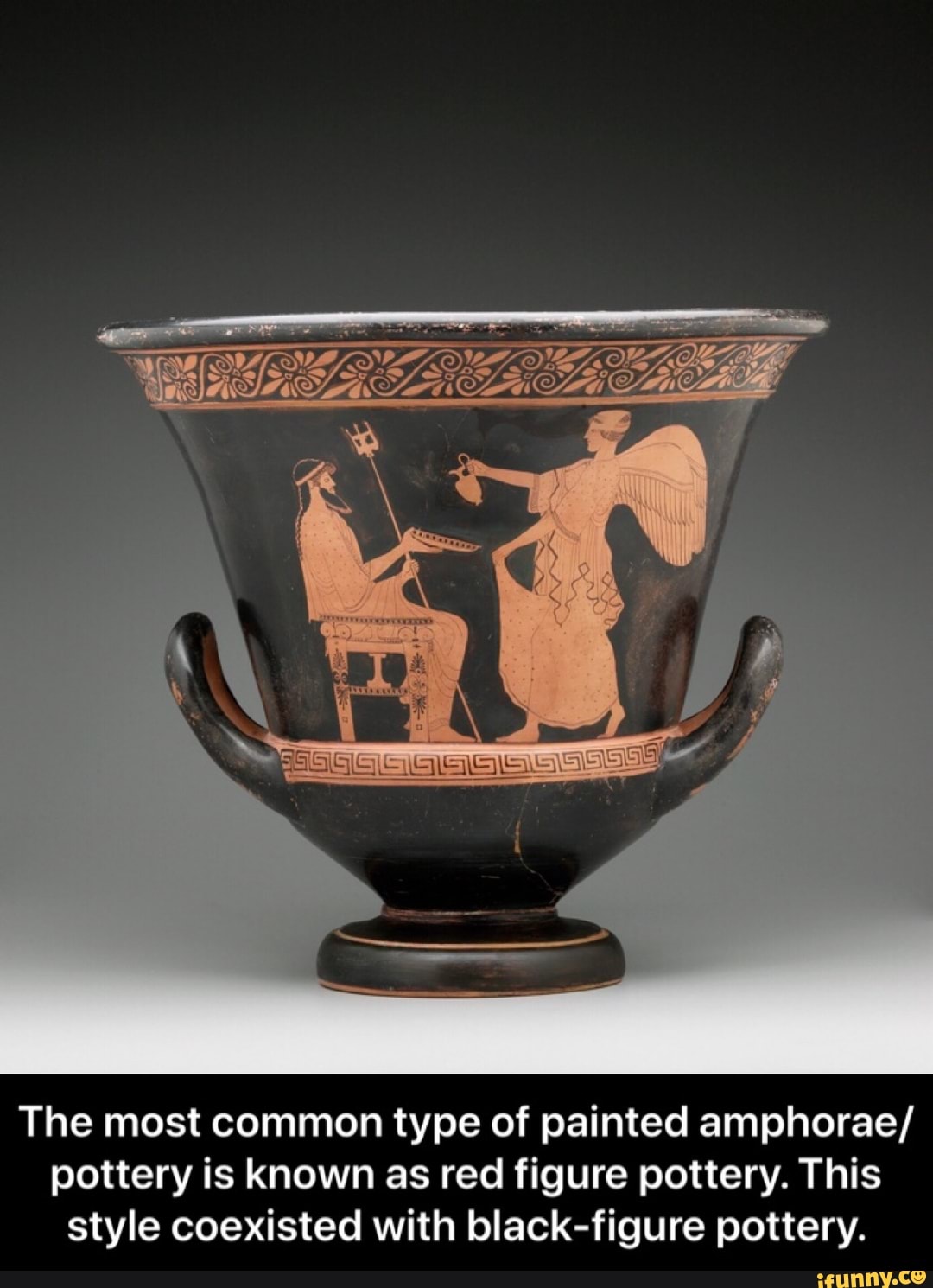 The most common type of painted amphorae/ pottery is known as red ...
