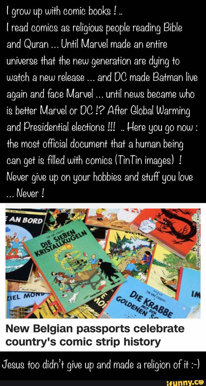 Grow up with comic books ! . read comics ag religious people reading ...