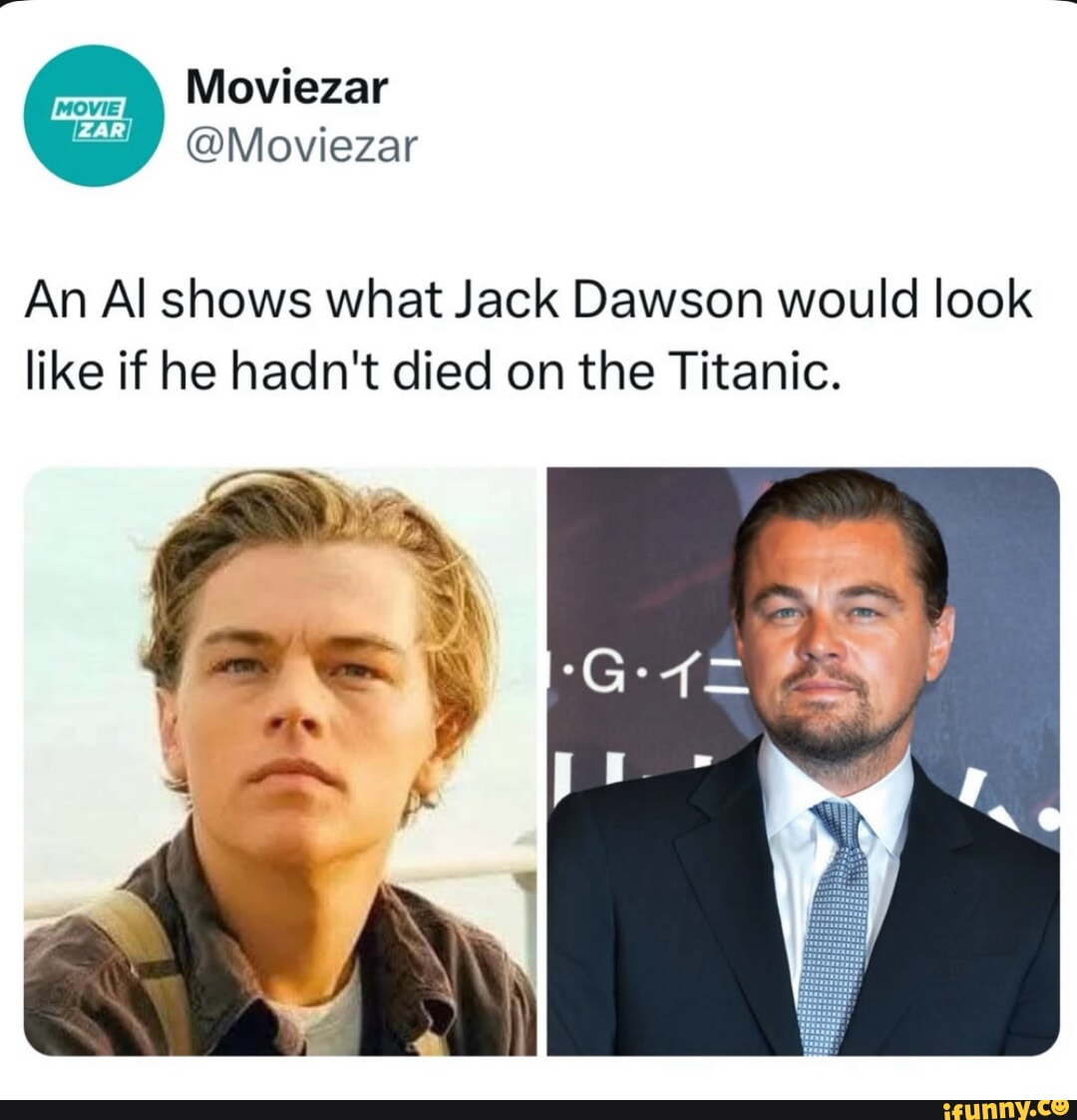 Moviezar [ZAR] @Moviezar An Al shows what Jack Dawson would look like ...