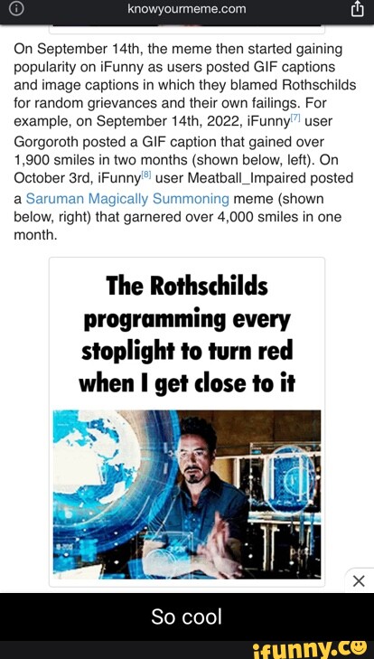 On September 14th, the meme then started gaining popularity on iFunny ...