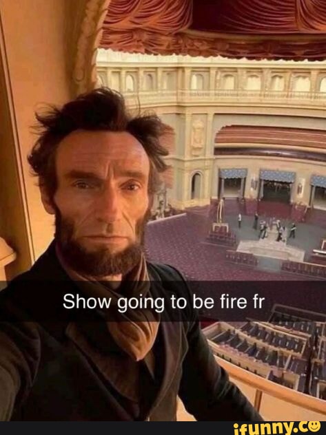 Dark image of Abraham Lincoln taking a Snapchat selfie - Dark image of ...