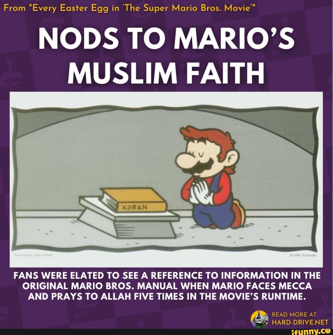 From "Every Easter Egg in The Super Mario Bros. Movie" NODS TO MARIO'S ...