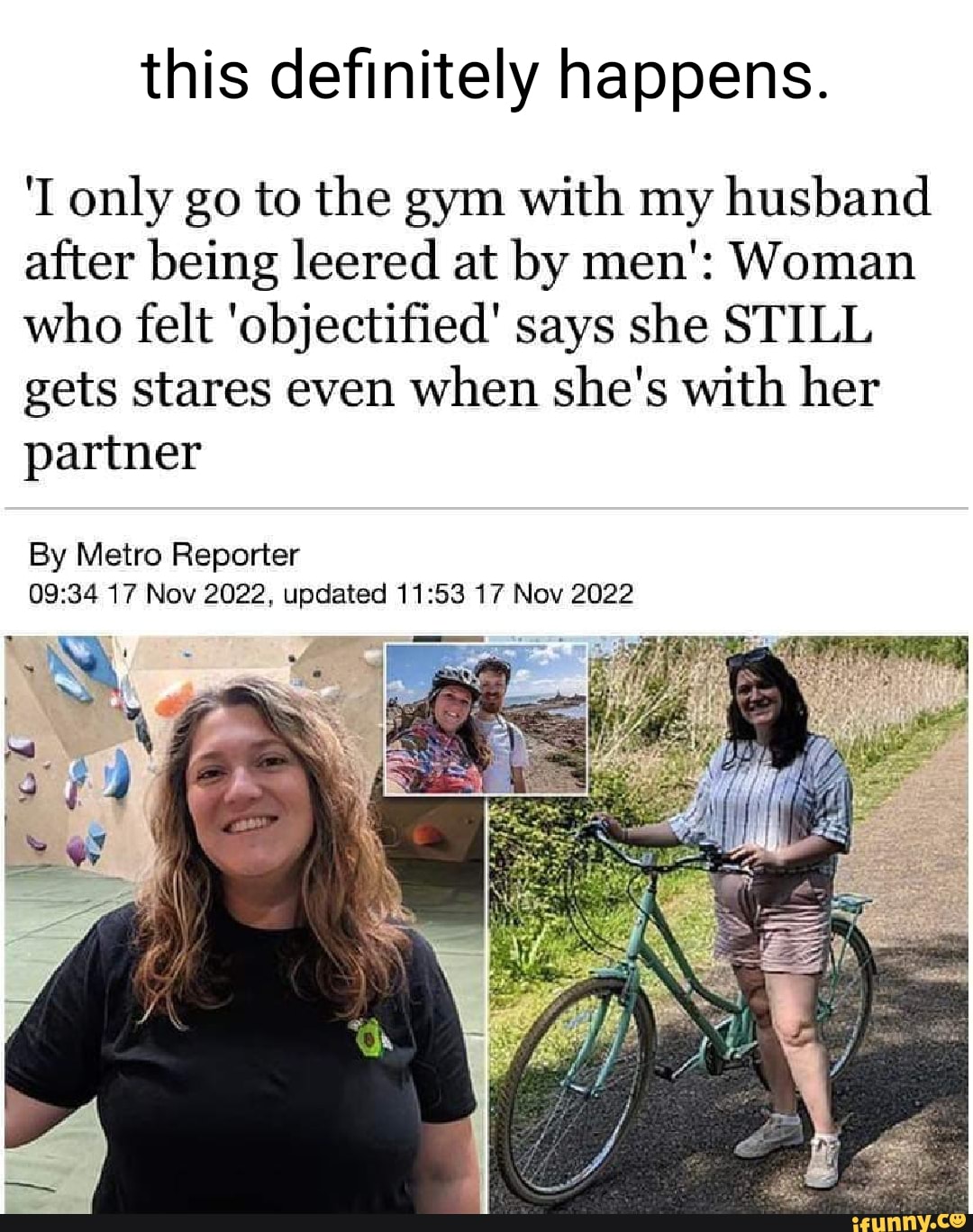 This definitely happens. 'T only go to the gym with my husband after ...