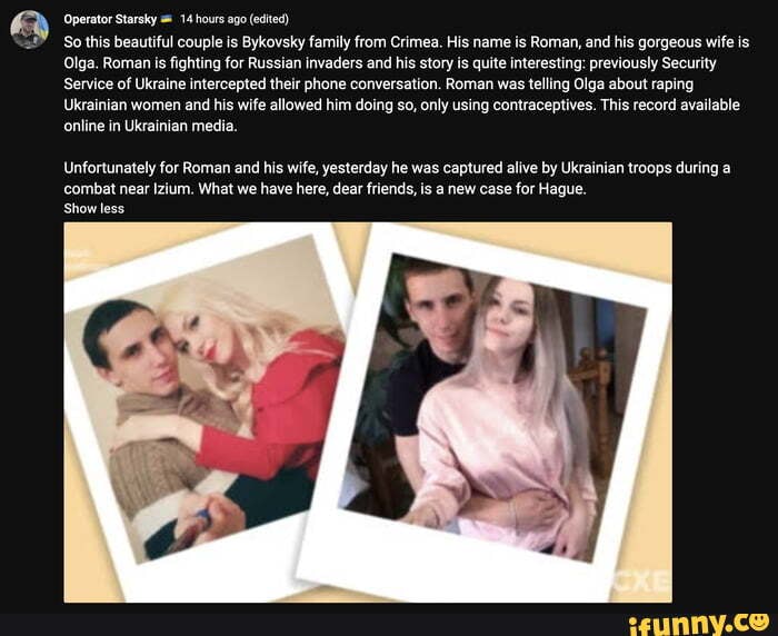 Operator Starsky 14 hours ago (edited) So this beautiful couple is ...