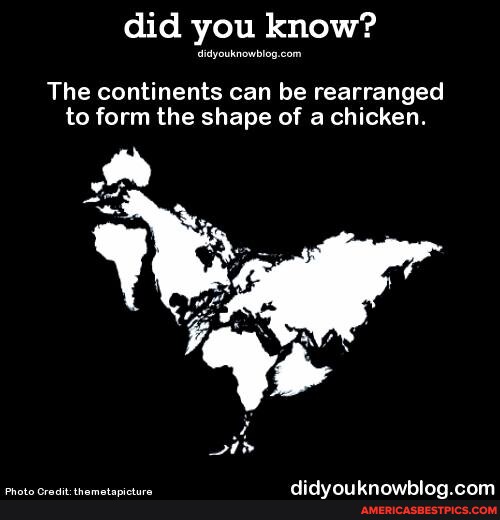 Did you know? The continents can be rearranged to form the shape of a ...