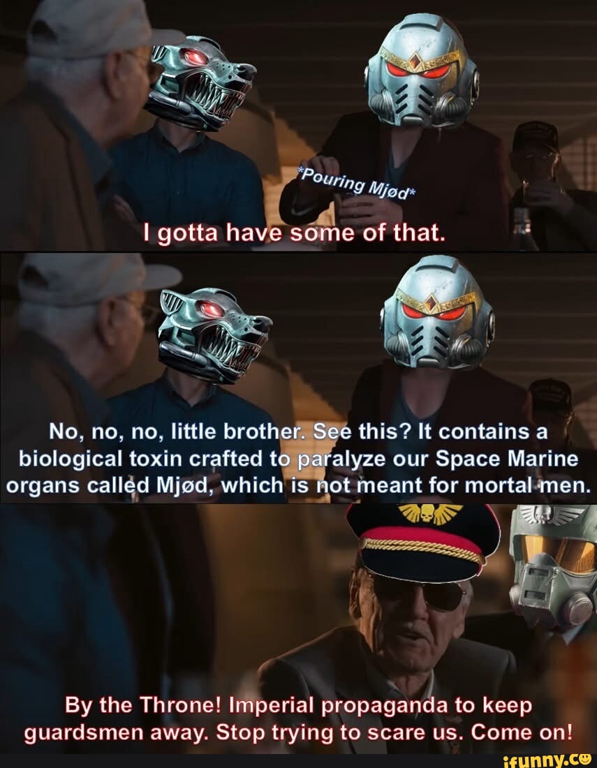 I gotta have some of that. No, no, no, little brother. Se this? It ...