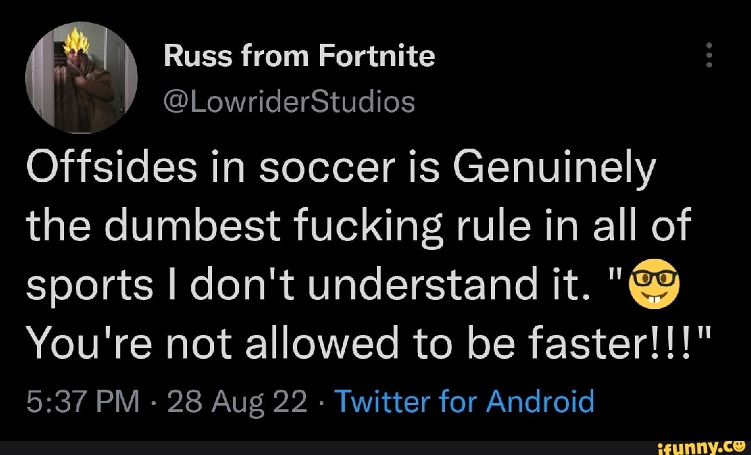 Offsides memes. Best Collection of funny Offsides pictures on iFunny