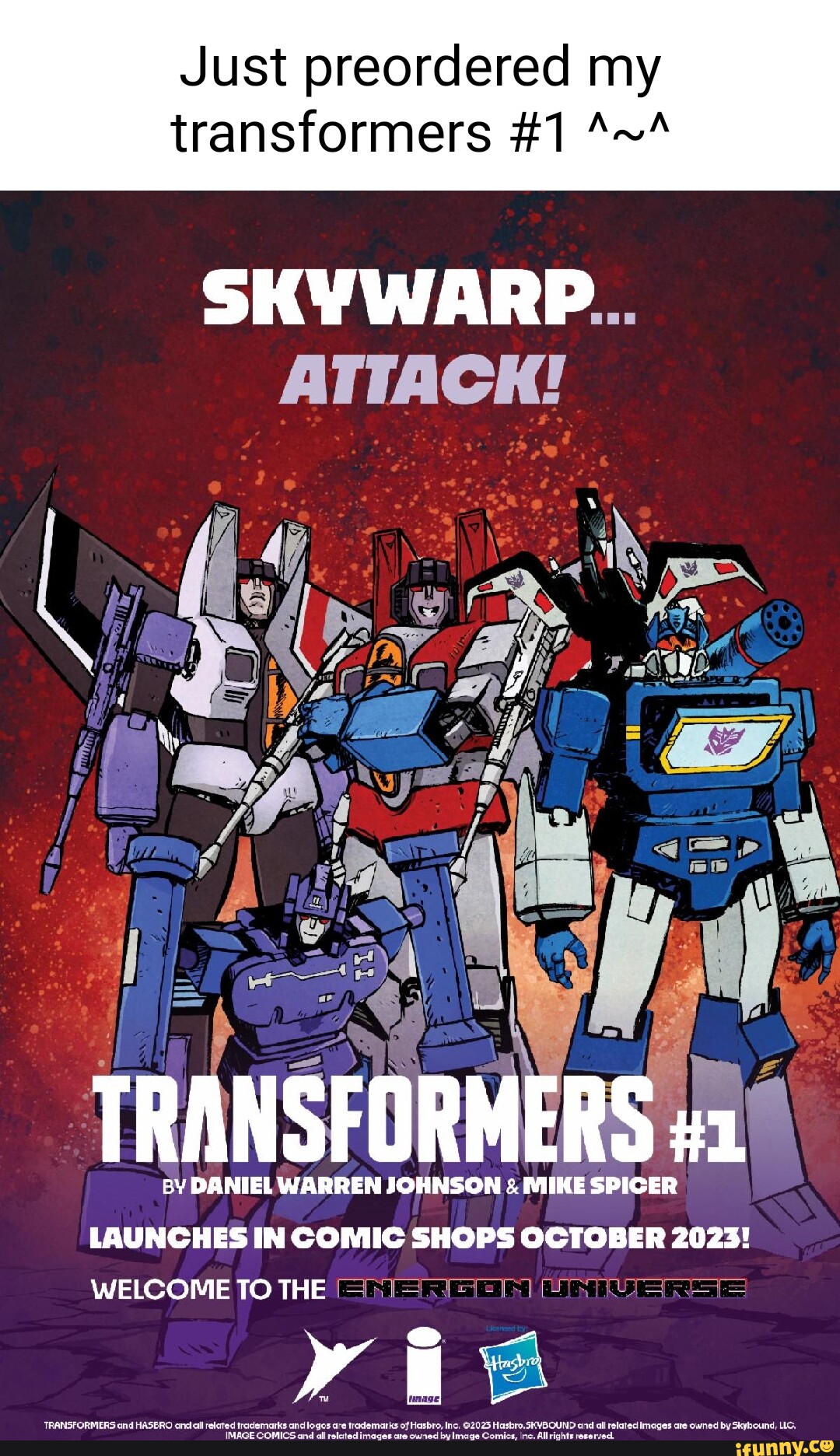 Just preordered my transformers #1 ATTACK! TRANSFORMERS BY DANIEL ...