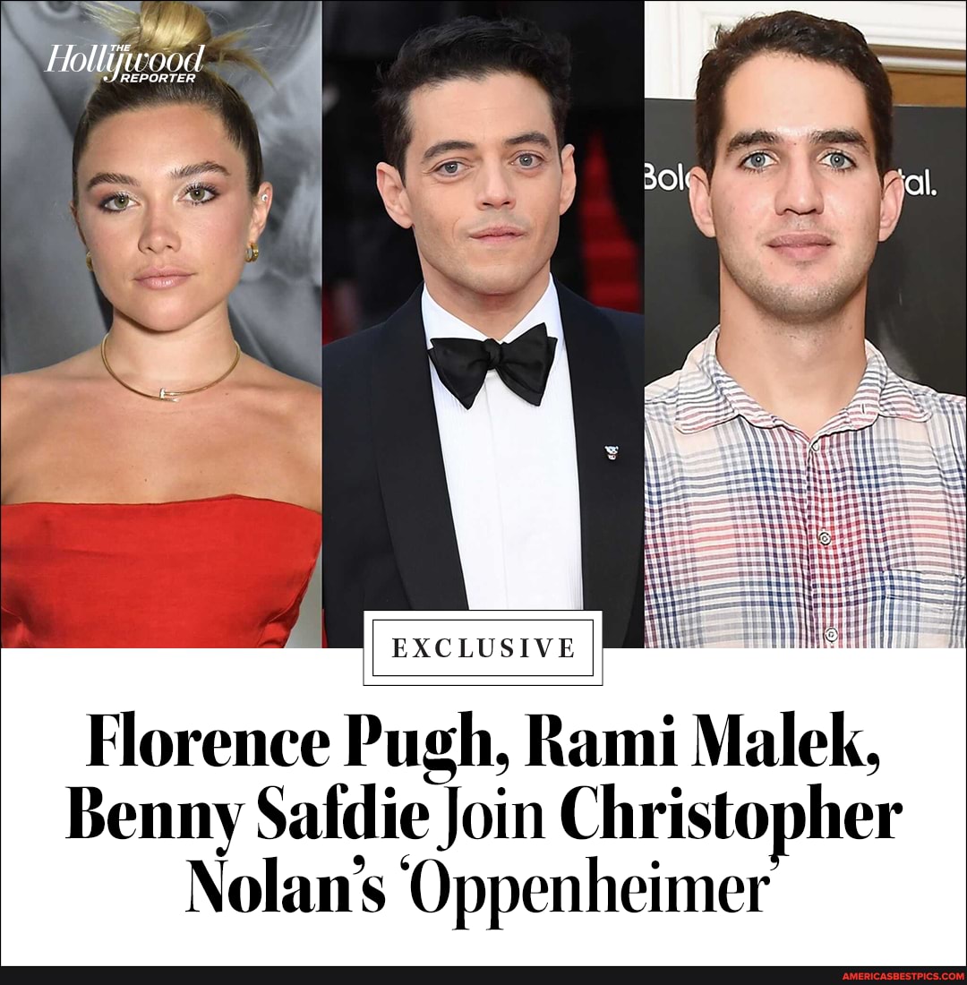 Florence Pugh, Rami Malek and Benny Safdie have joined the cast of Christopher Nolan's ...