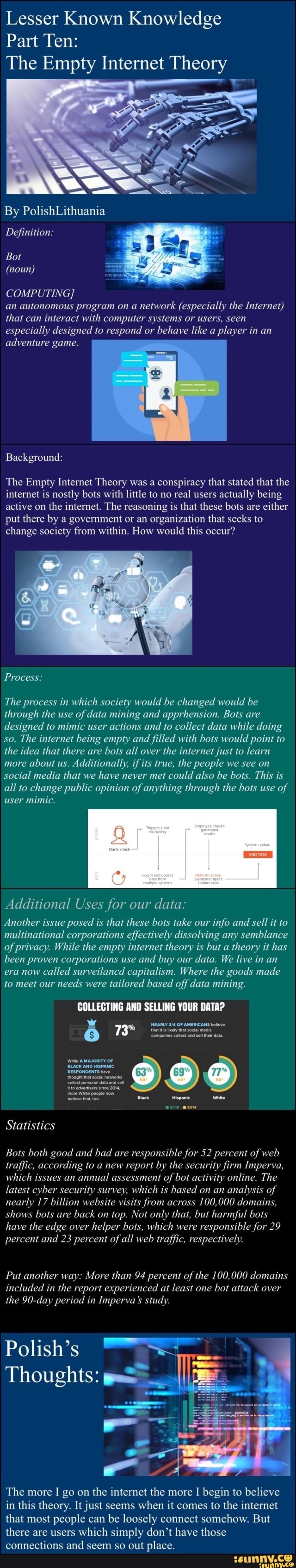 Lesser Known Knowledge Part Ten: The Empty Internet Theory COMPUTING ...