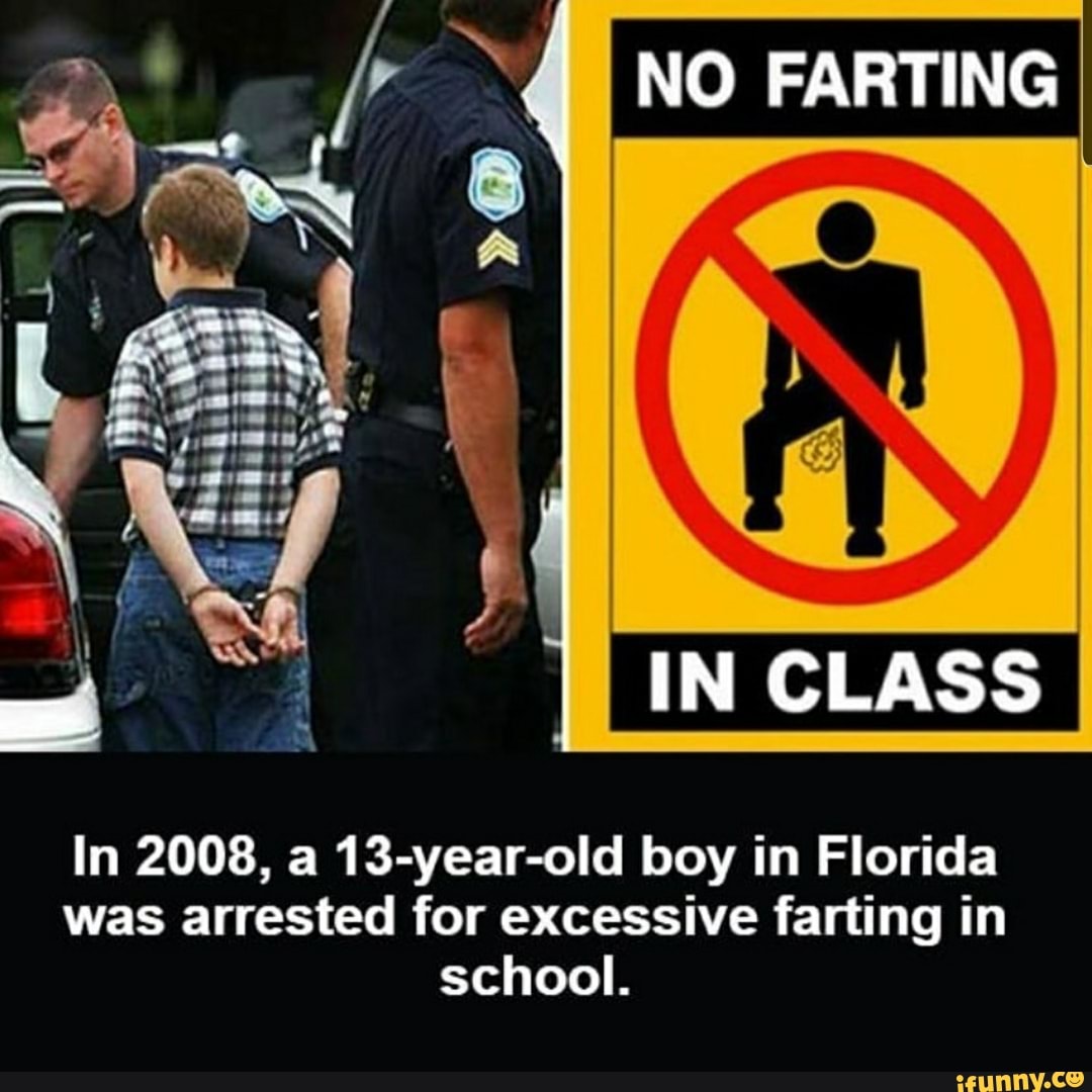 In 2008, a 13-year-old boy in Florida was arrested for excessive ...