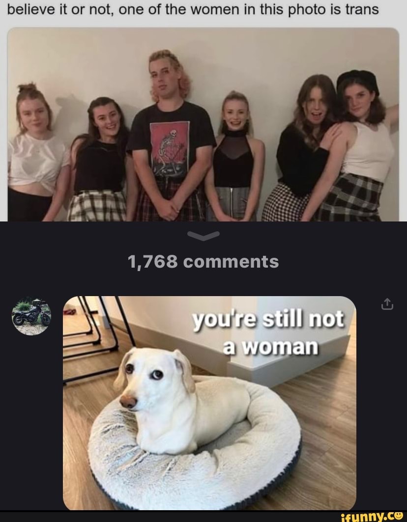 Believe it or not, one of the women in this photo is trans 1,768 ...