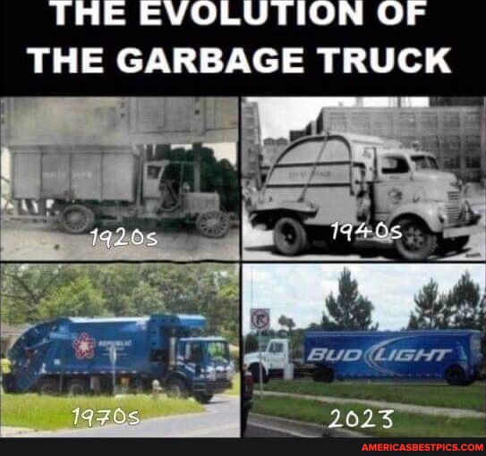 THE EVOLUTION OF THE GARBAGE TRUCK - America’s best pics and videos