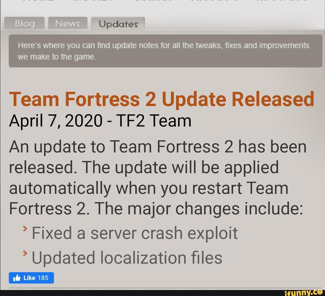 Here's where you can find update notes for all the tweaks, fixes and ...