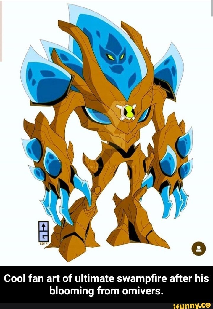 Cool fan art of ultimate swampfire after his blooming from omivers ...