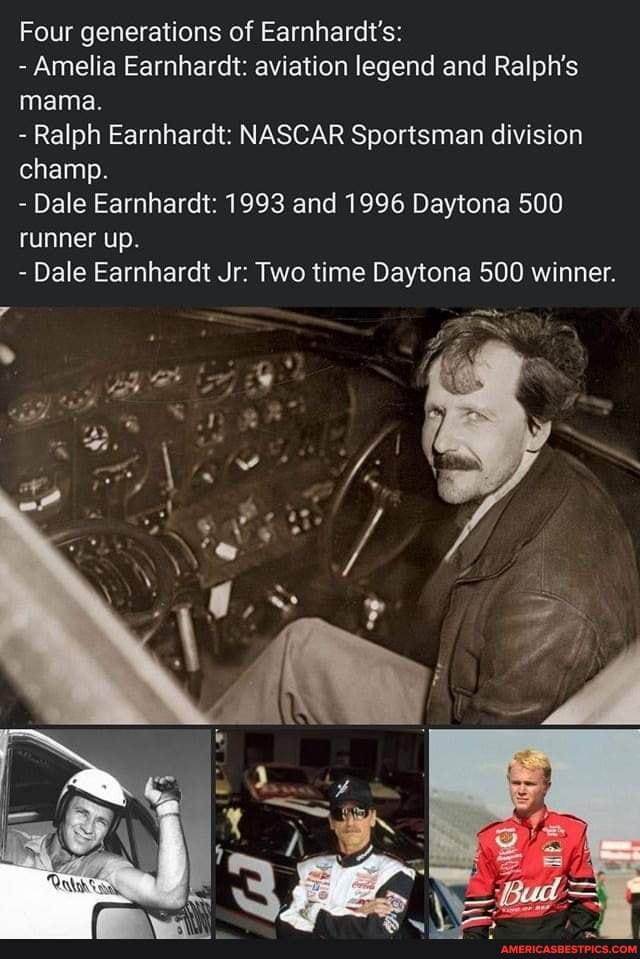 #TBT We salute the Earnhardt family. - Four generations of Earnhardt's ...