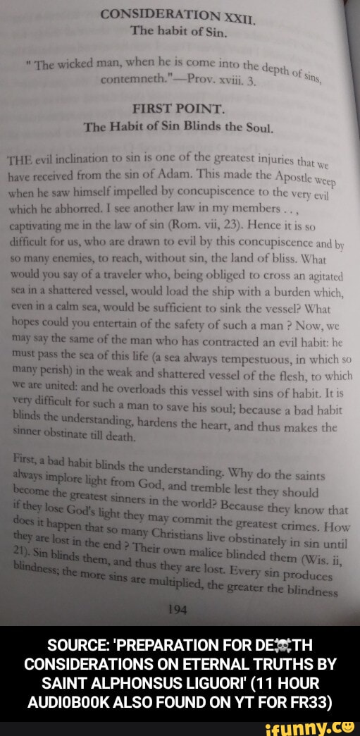 CONSIDERATION xxyy The habit of Sin. 'The wicked man, when he is c int ...