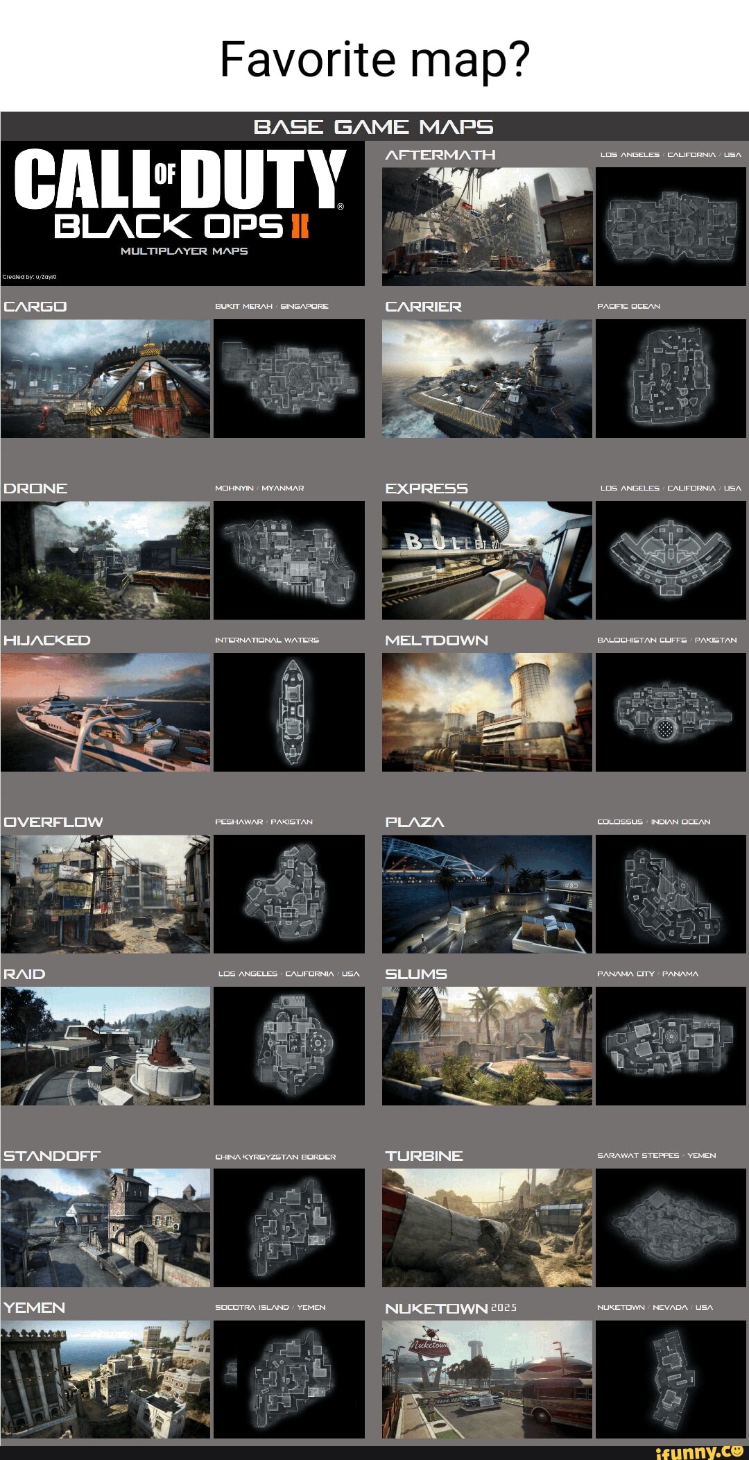 Favorite map? BASE GAME MAPS CALL DUTY BLACK OPS MULTIPLAYER MAPS CARGO ...