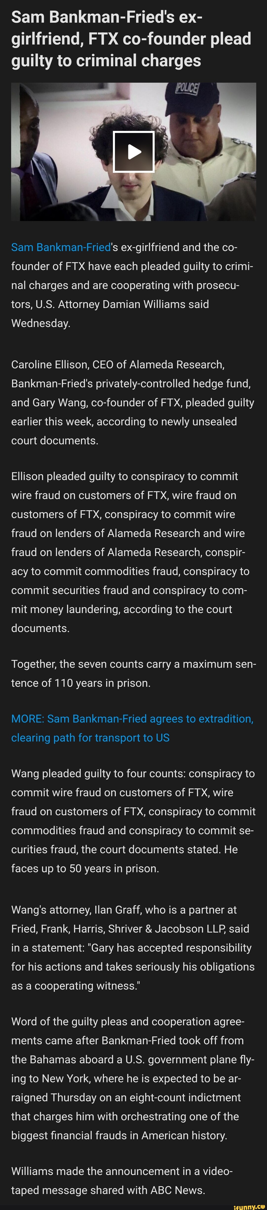 Sam Bankman-Fried's ex- girlfriend, FIX co-founder plead guilty to ...