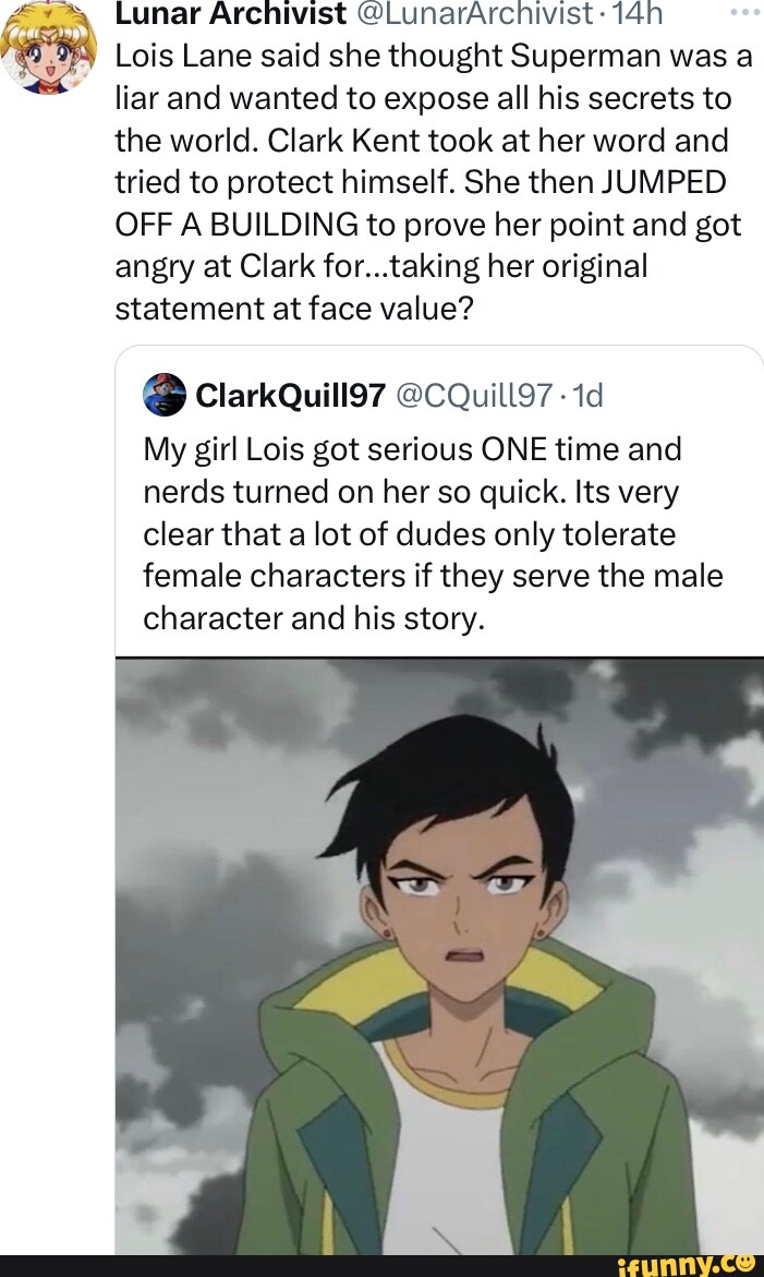 Lunar Archivist @LunarArchivist: Lois Lane said she thought Superman ...